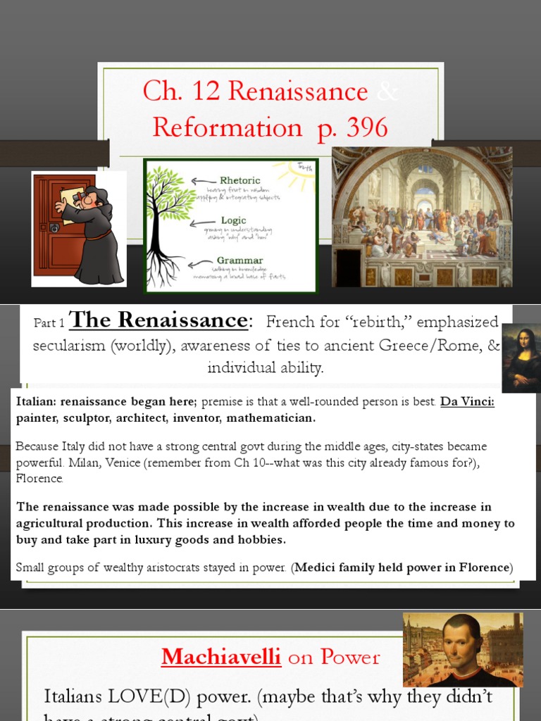 Ch. 12 Renaissance Reformation P. 396 | Download Free PDF ...