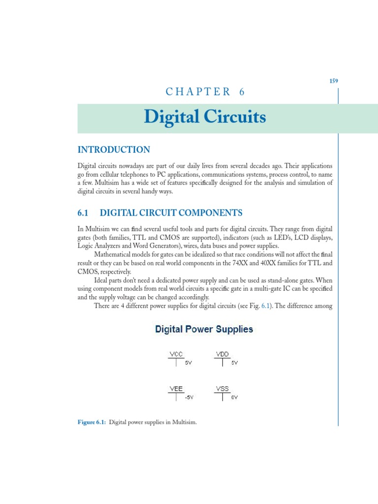 Multisim Digital Circuit Pdf Digital Electronics Logic Gate