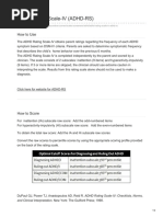 Scoring Instructions For NICHQ Vanderbilt Assessment Scales | PDF ...