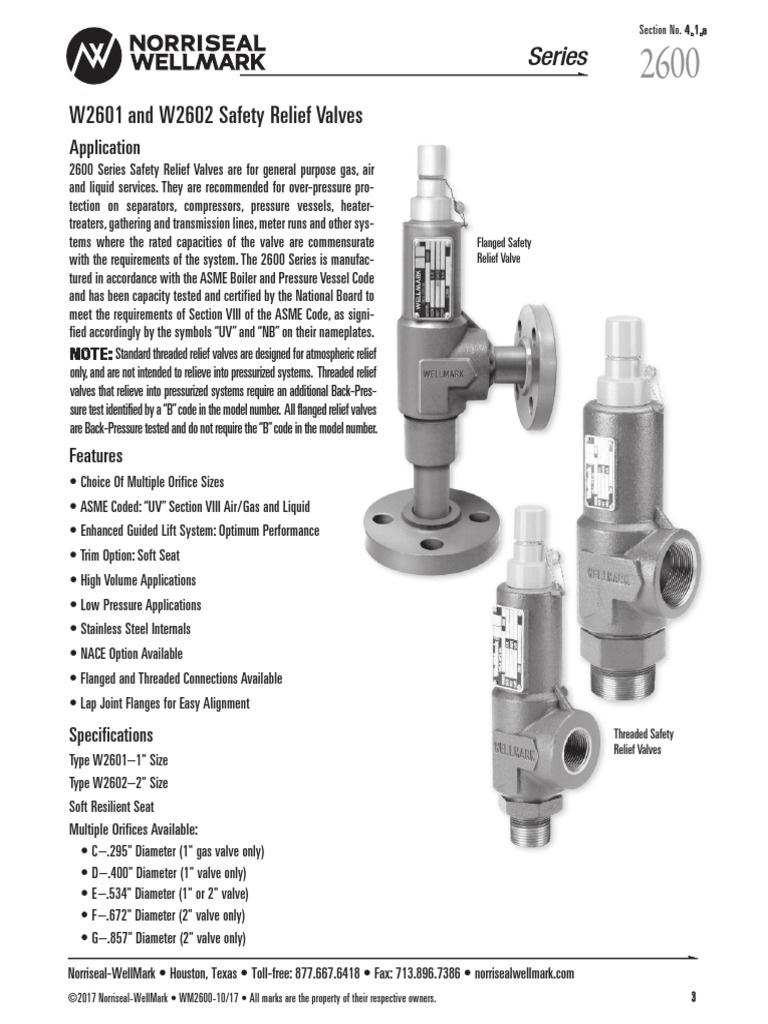 Wellmark PSV | Valve | Gases