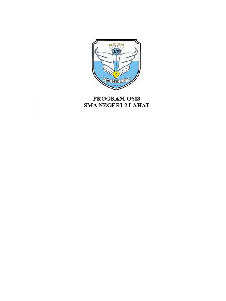 Program Osis Sma Negeri 2 Lahat | PDF