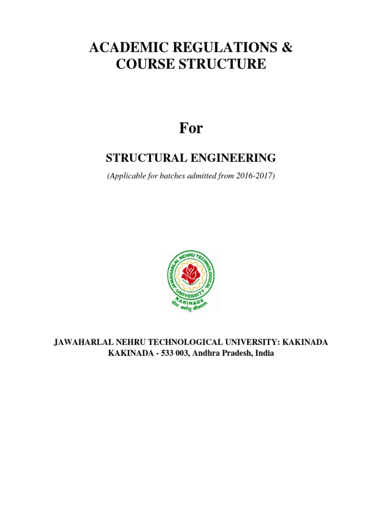 Jntuk M Tech r16 Se Syllabus | PDF | Buckling | Bending