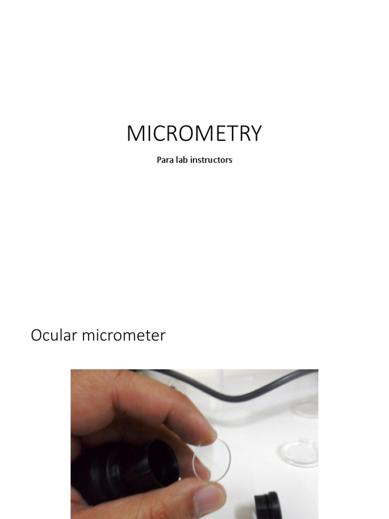 Micrometry | PDF