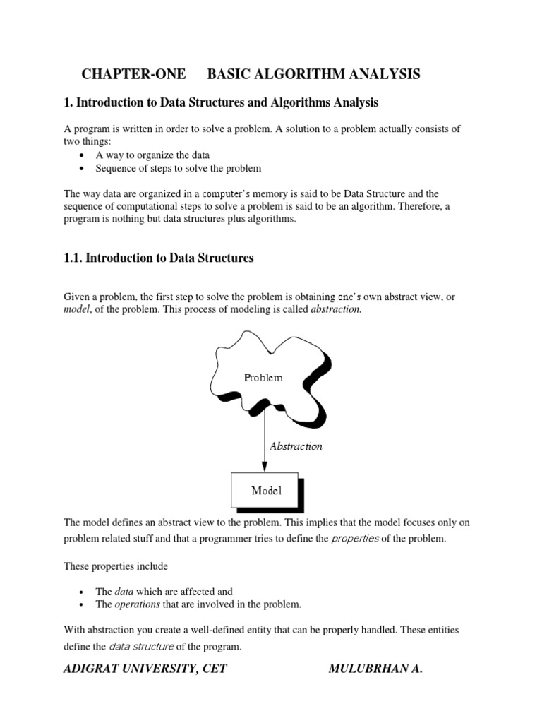 An Introduction to Data Structures, Algorithms Analysis, and Complexity ... An Introduction to Data Structures, Algorithms Analysis, and Complexity ...