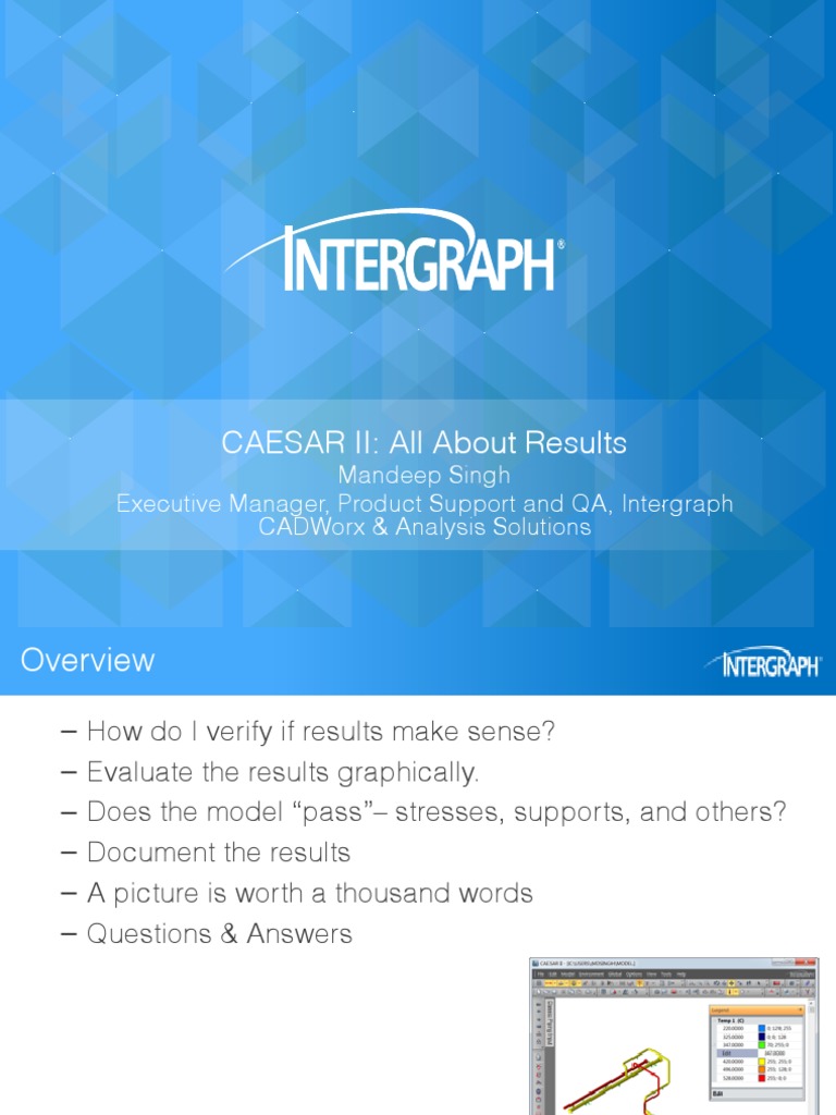 CAESARII Output Webinar | PDF | Structural Load | Stress (Mechanics)