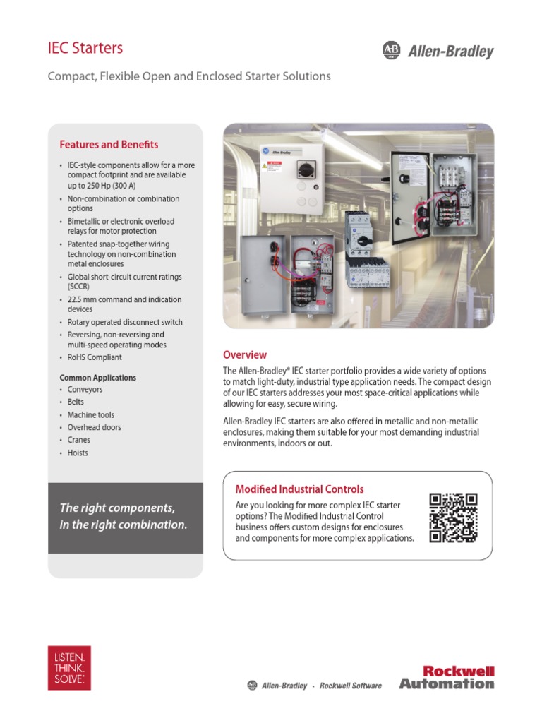 IEC Starters: Compact, Flexible Open and Enclosed Starter Solutions ...