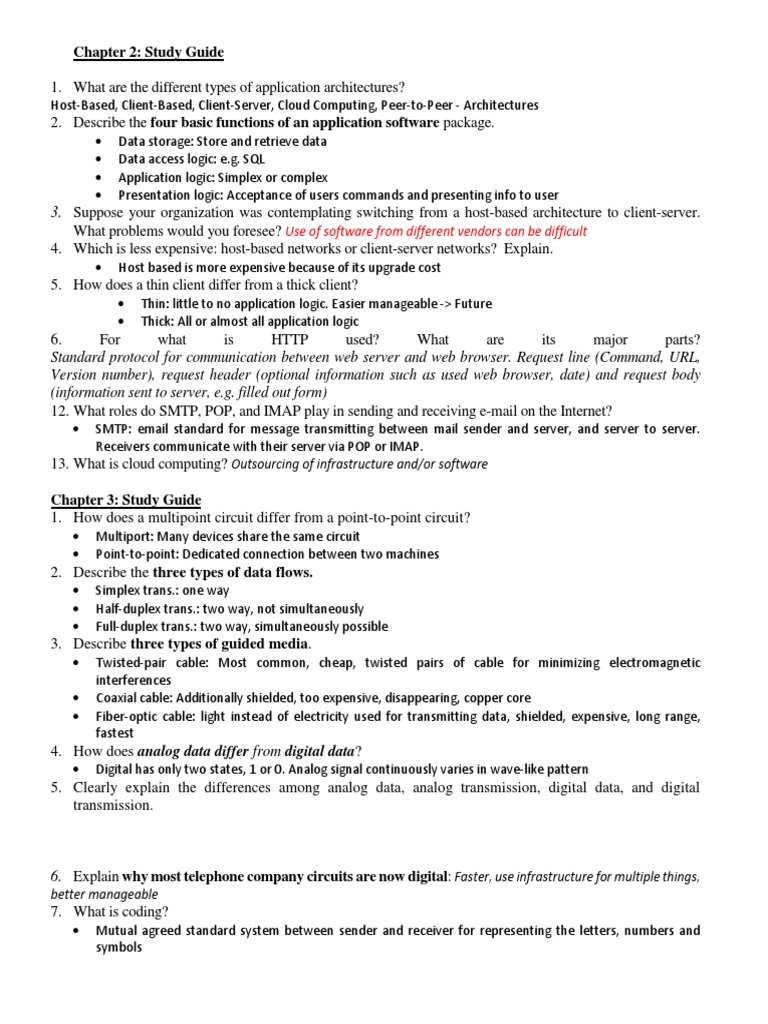 ISDS 409 Exam 1 Study Guide - Solved | PDF | Computer Network | Ip Address