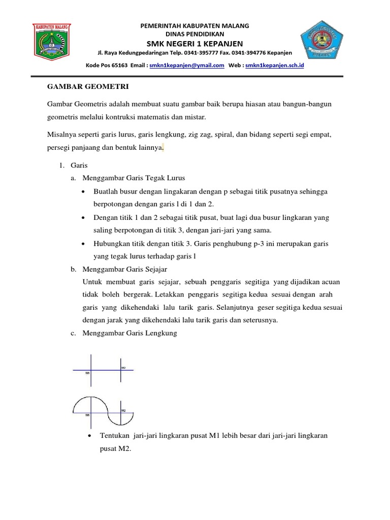 Materi GAMBAR GEOMETRI | PDF