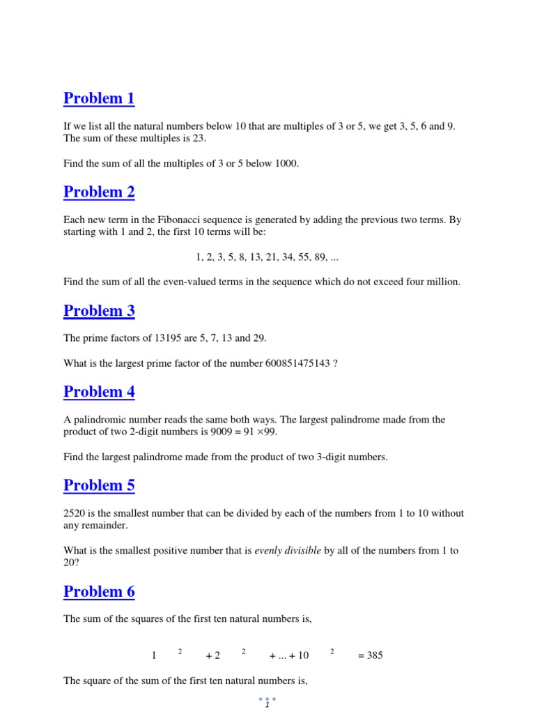 Euler Probs | PDF | Fraction (Mathematics) | Numbers