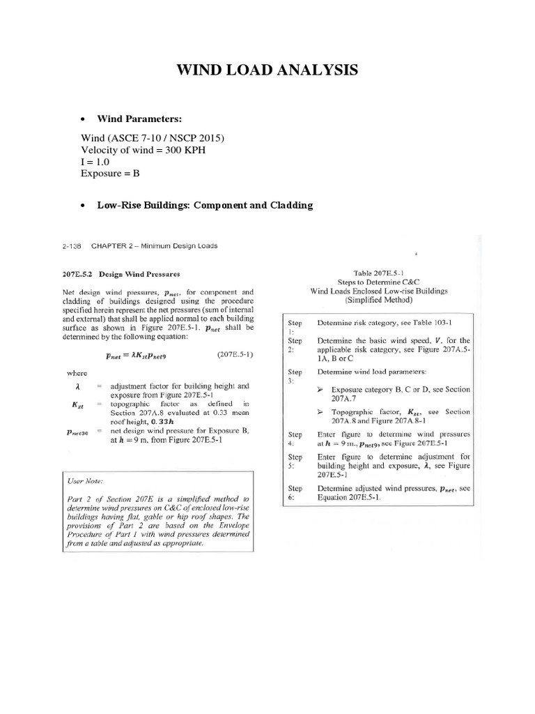 Wind Load Analysis | PDF | Wound | Physics