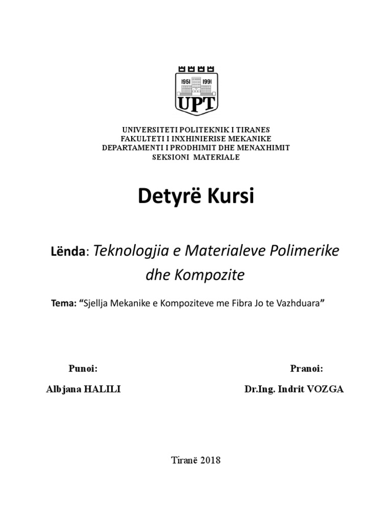 TMPK - A.Halili - 2018 | PDF