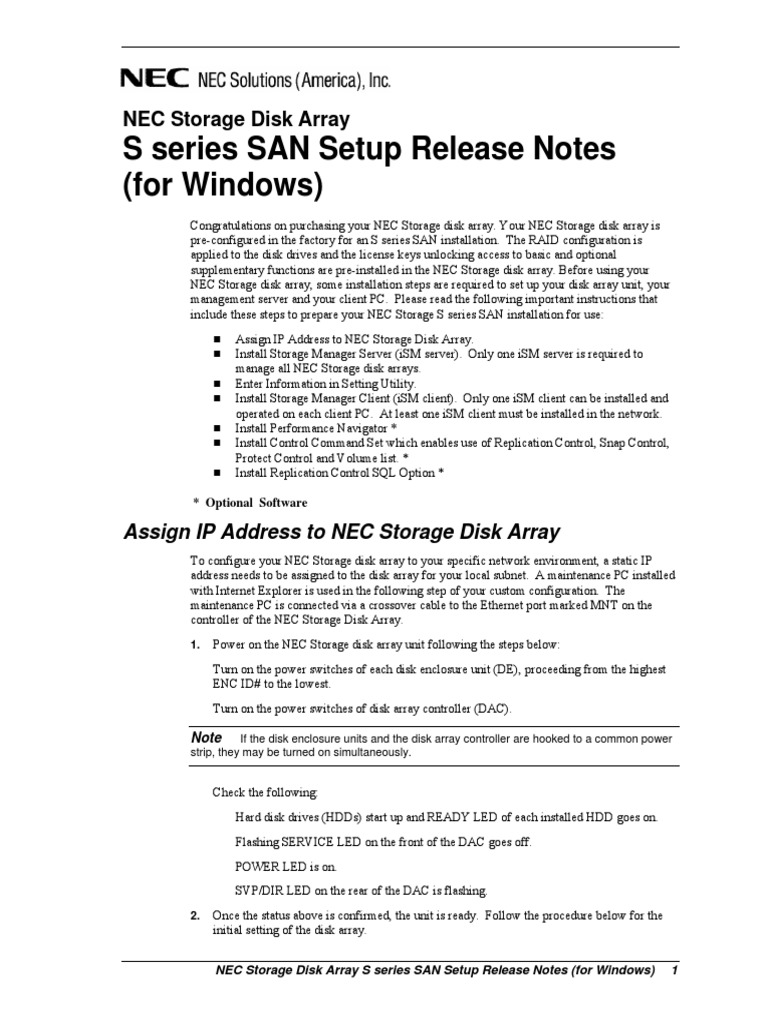 NEC Sx500 Quick Setup Guide | Download Free PDF | Installation ...