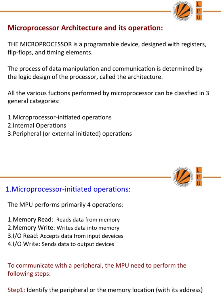 Microprocessor Architecture and Its Operation | PDF | Central ...