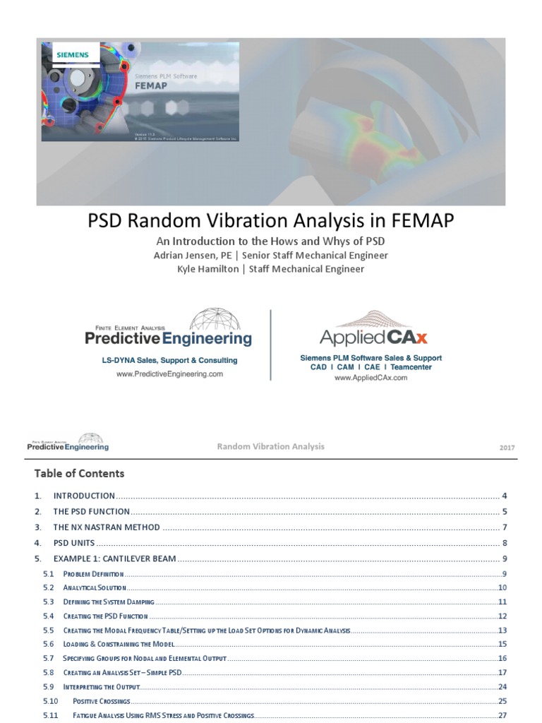 PSD Random Vibration Tutorial For Femap and NX Nastran 2 | PDF | Spectral Density | Normal Mode
