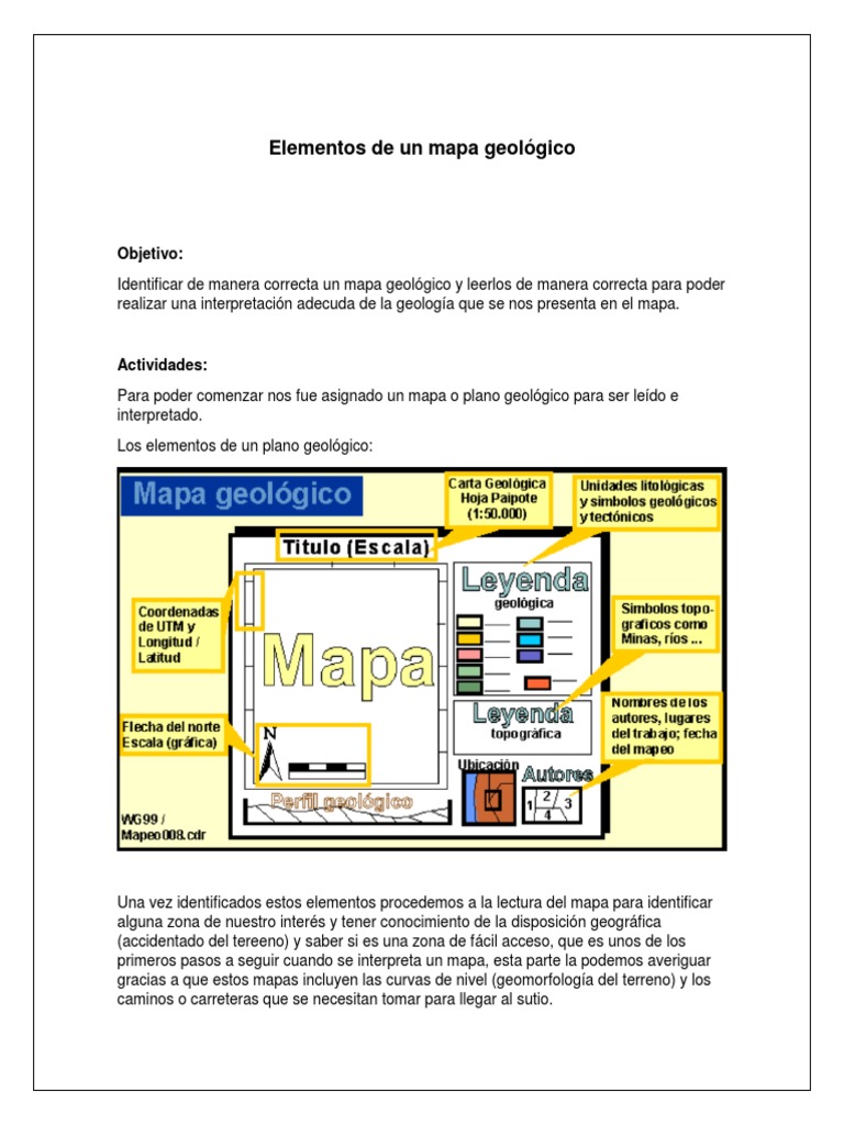Elementos de Un Mapa Geológico | PDF