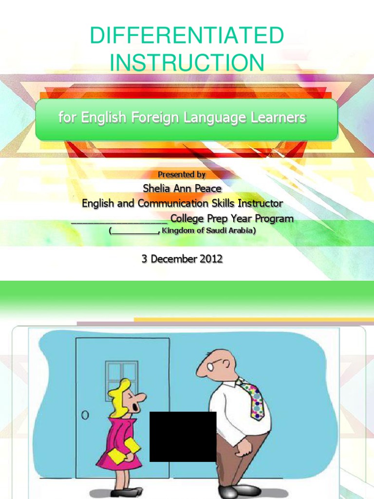 Differentiated Instruction For e F L Learners Withaudio K S A 3 Dec ...
