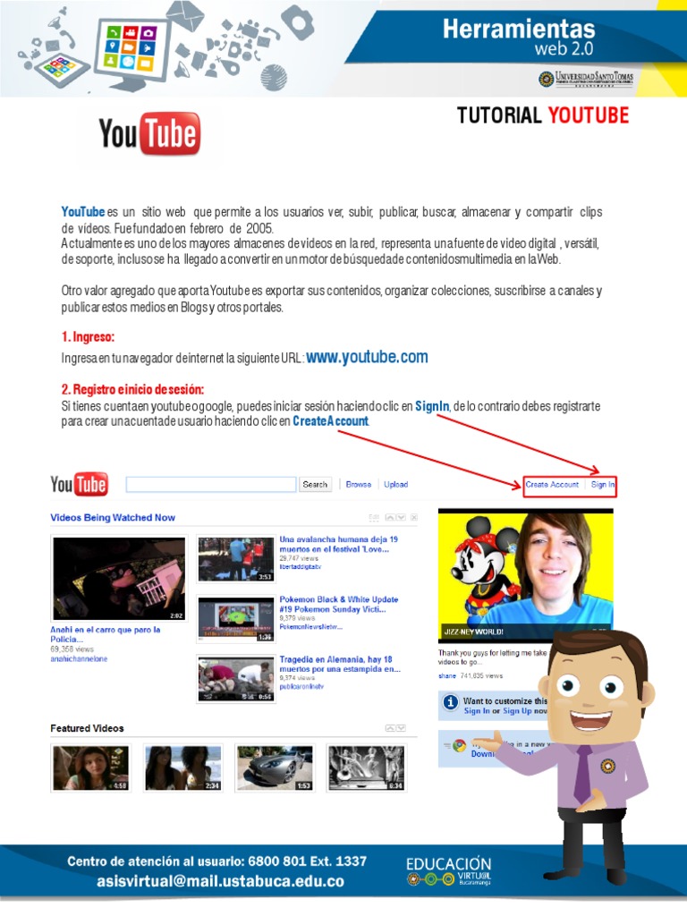 Tutorial Youtube PDF | PDF | Youtube | Vídeo