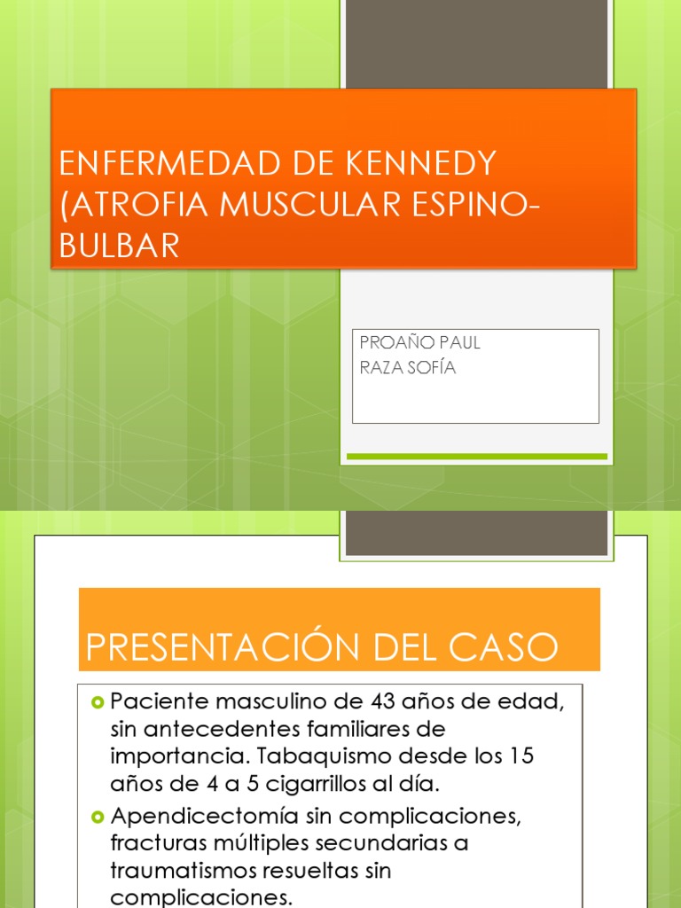 Enfermedad de Kennedy y sus síntomas | PDF | Andrógino | Atrofia