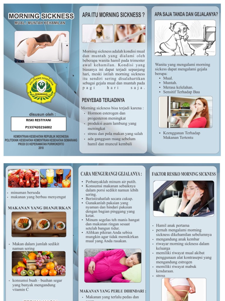 Leaflet Riski Morning Sick Word - JPG | PDF