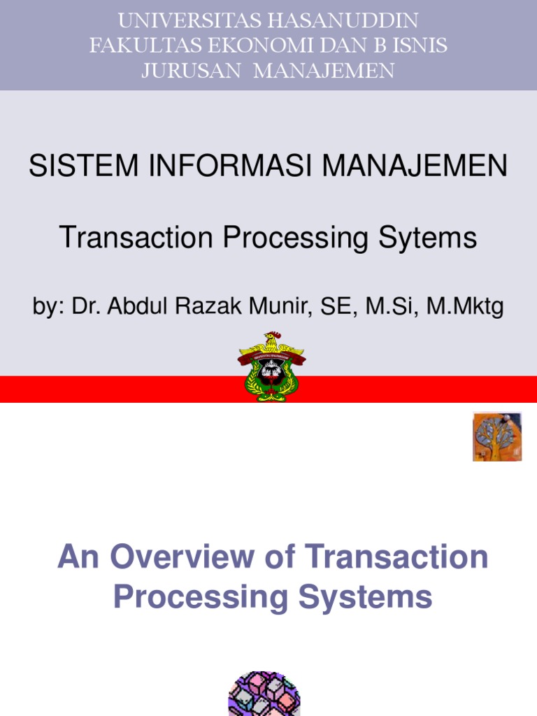 Overview of Transaction Processing Systems | PDF | Accounts Payable ...