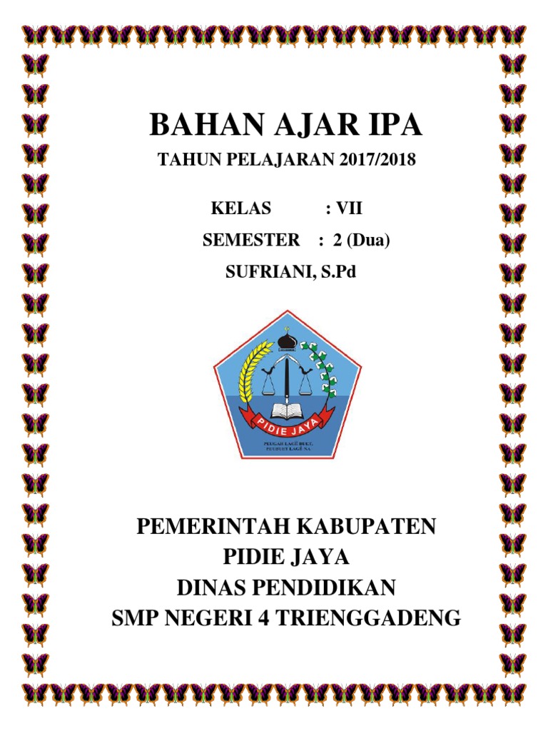 Cover Bahan Ajar Ipa | PDF