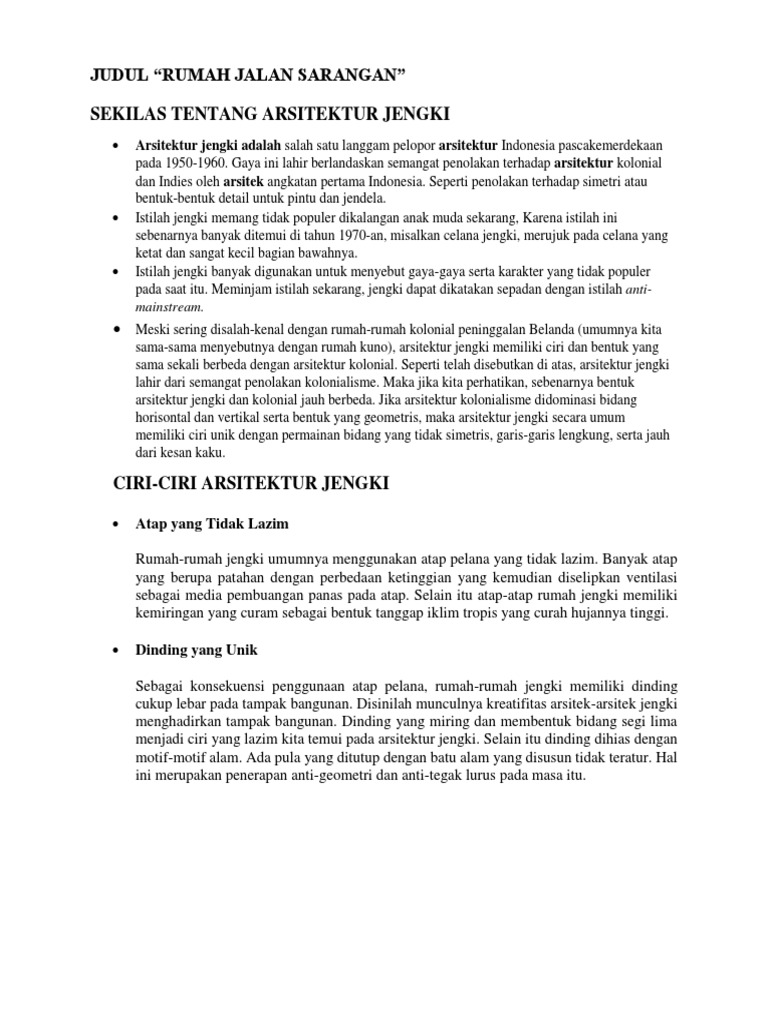 Arsitektur Jengki | PDF