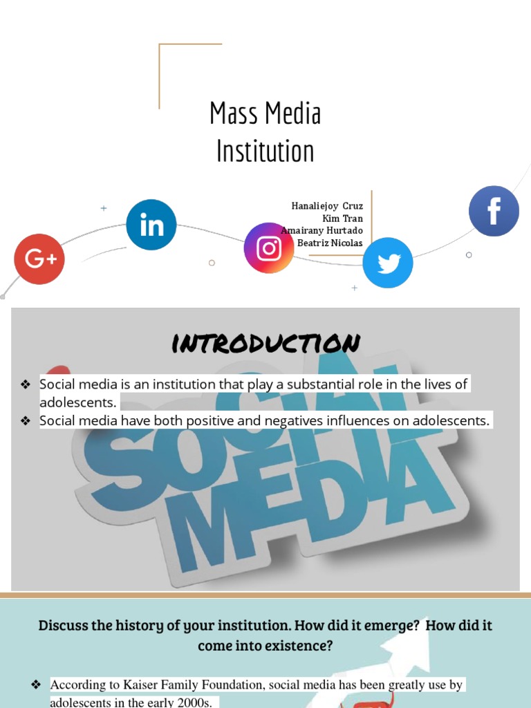 Mass Media Powerpoint | PDF | Social Media | Popular Culture & Media ...