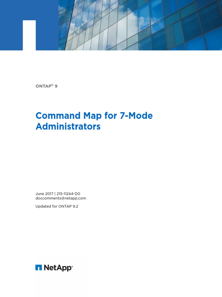 Clustered Data ONTAP 90 Command Map For 7mode | PDF | Computer Data Storage | Server (Computing)