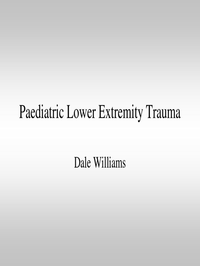 Pediatric Lower Extremity | PDF | Knee | Pelvis