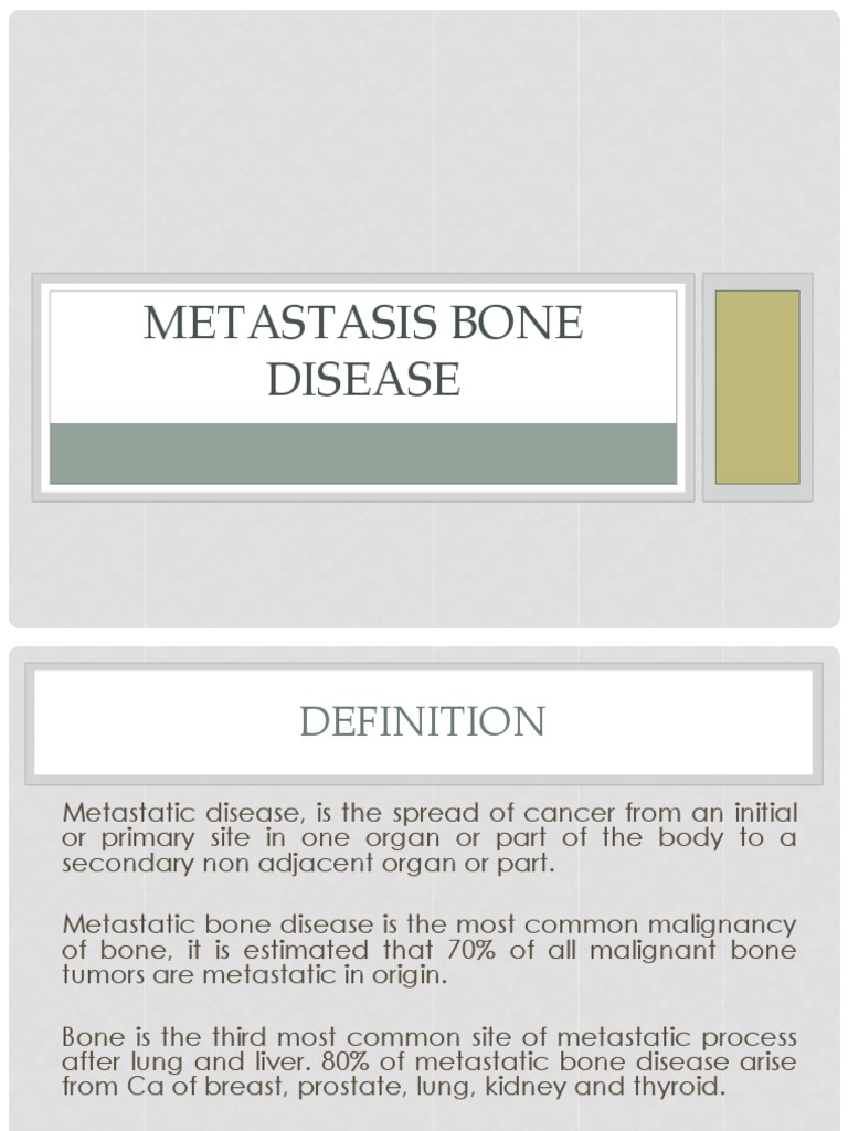 Metastasis Bone Disease | PDF | Metastasis | Bone