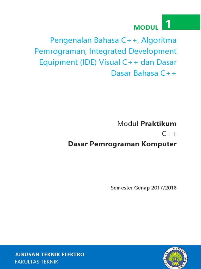 Dasar Pemrograman Modul 1 Pengenalan Pemrograman | PDF