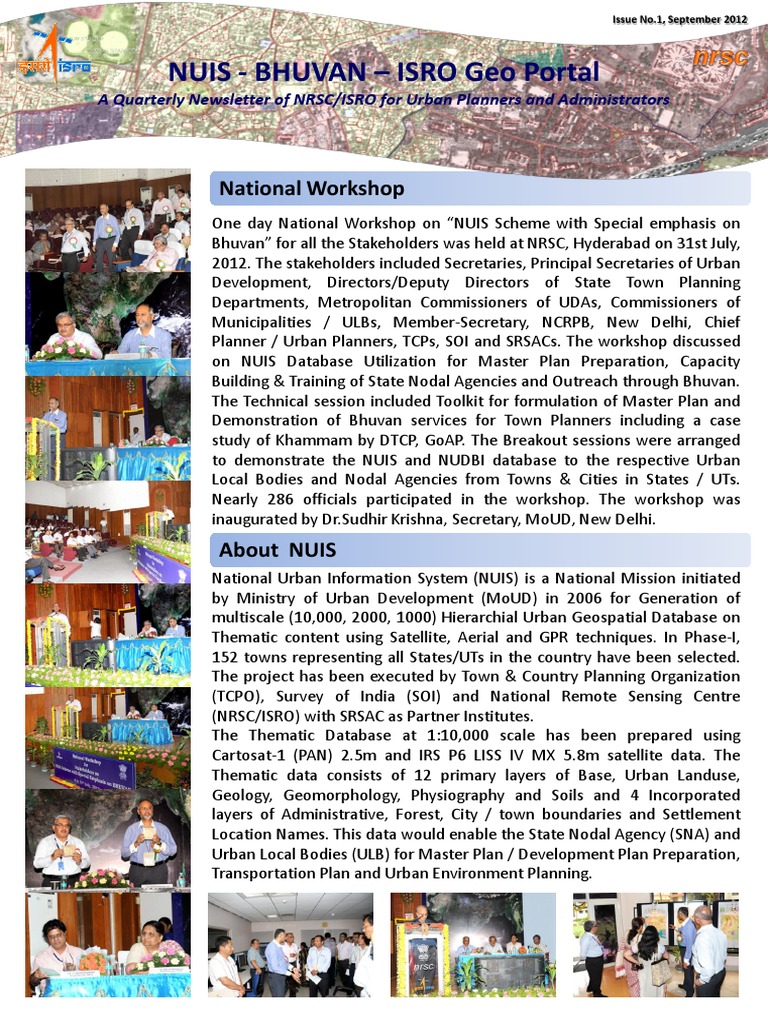 Nuis - Bhuvan - Isro Geo Portal: National Workshop | PDF | Science ...