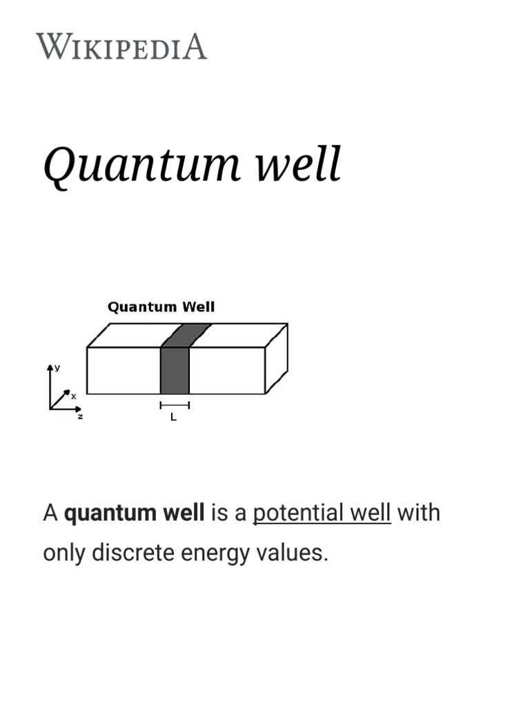Quantum Well | PDF | Optics | Electromagnetism