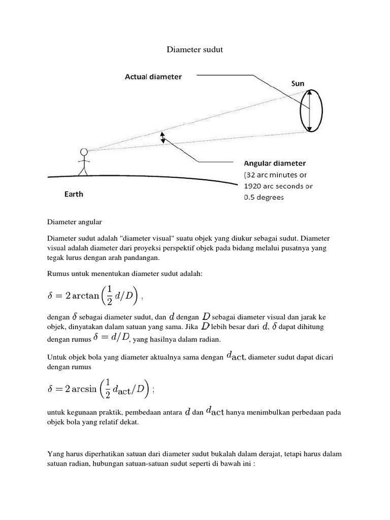 Diameter Sudut | PDF