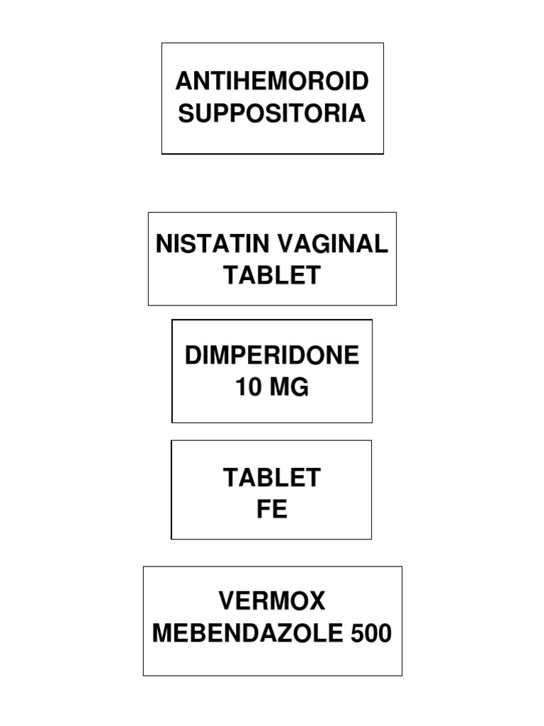 Antihemoroid Suppositoria | PDF