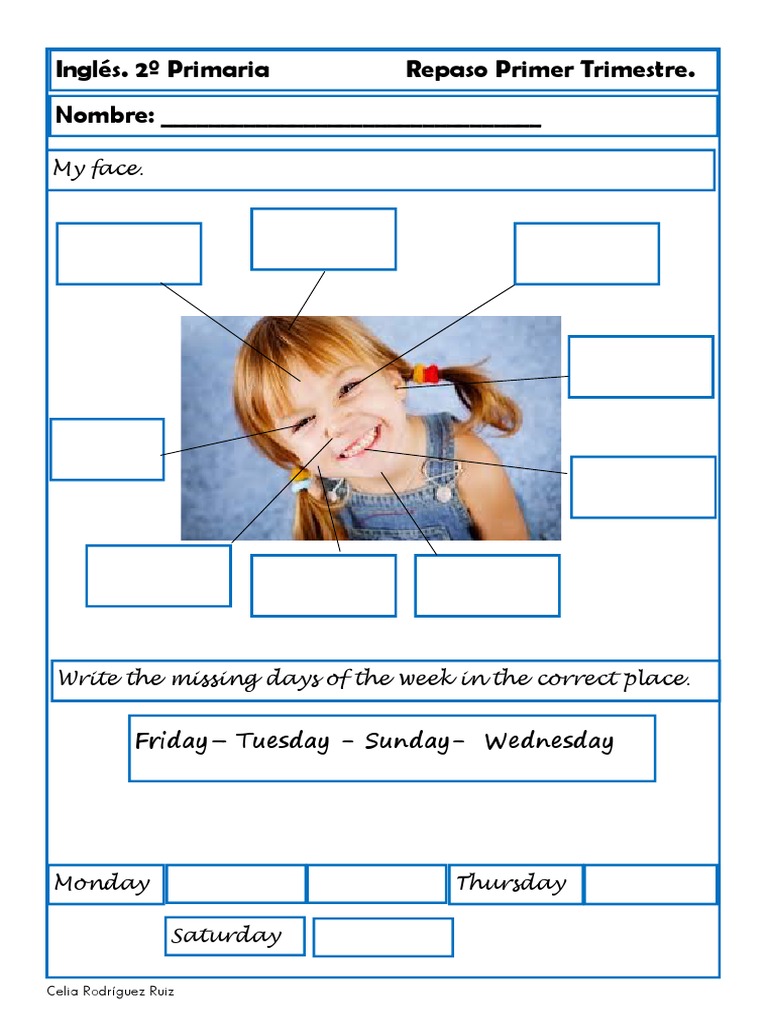 Ingles 2º Primaria (Fichas Verano) | PDF