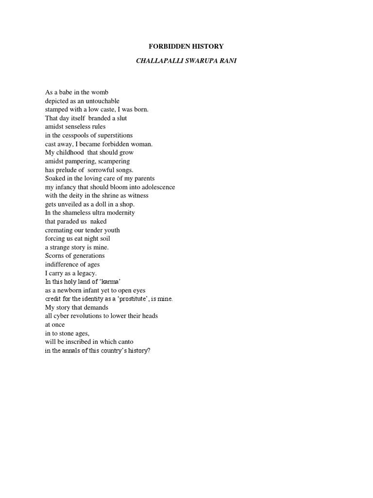 Challapalli Swarupa Rani: Forbidden History | PDF