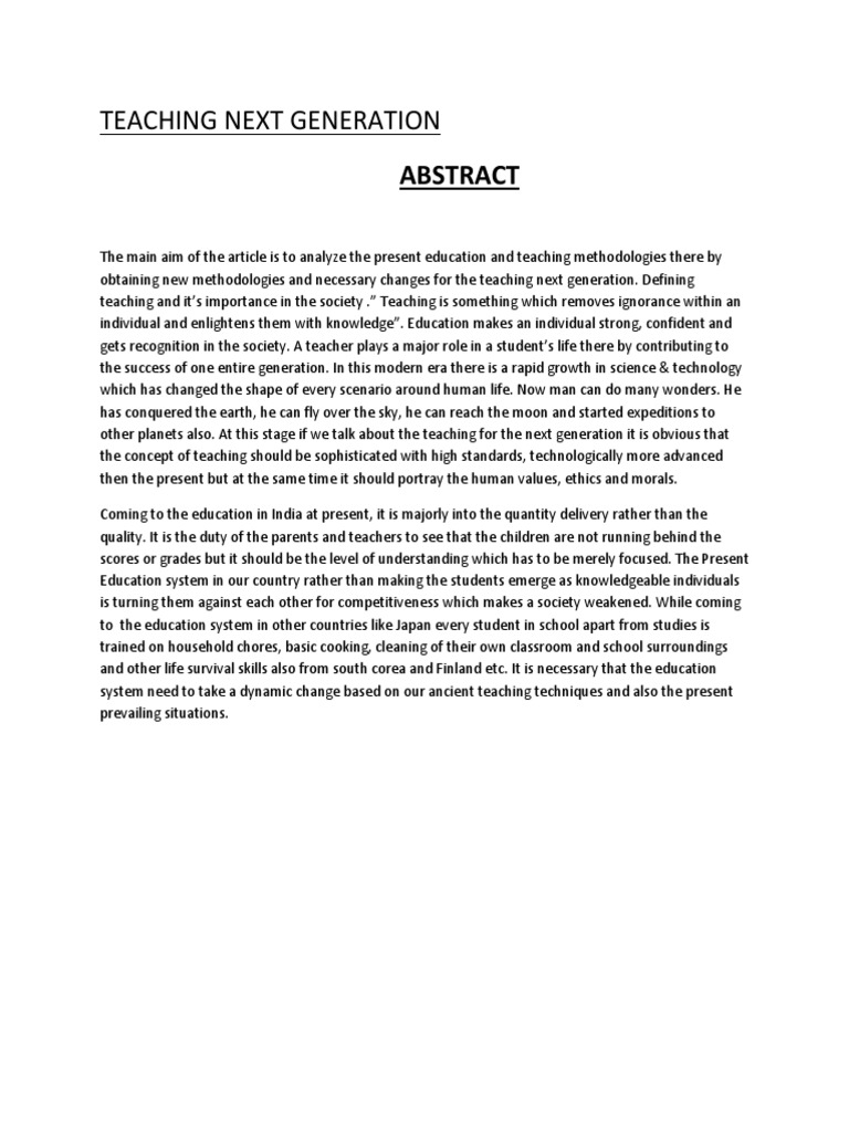 Teaching Next Generation | PDF | Teachers | Psychological Concepts