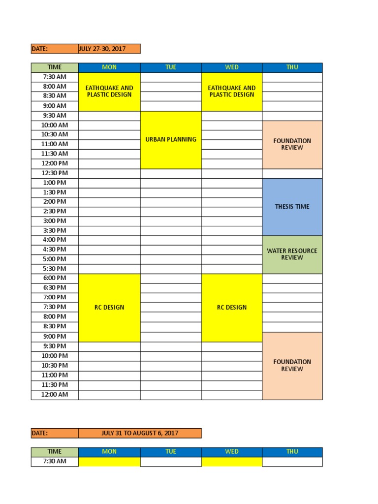 My Sched | PDF | Earthquakes | Civil Defense