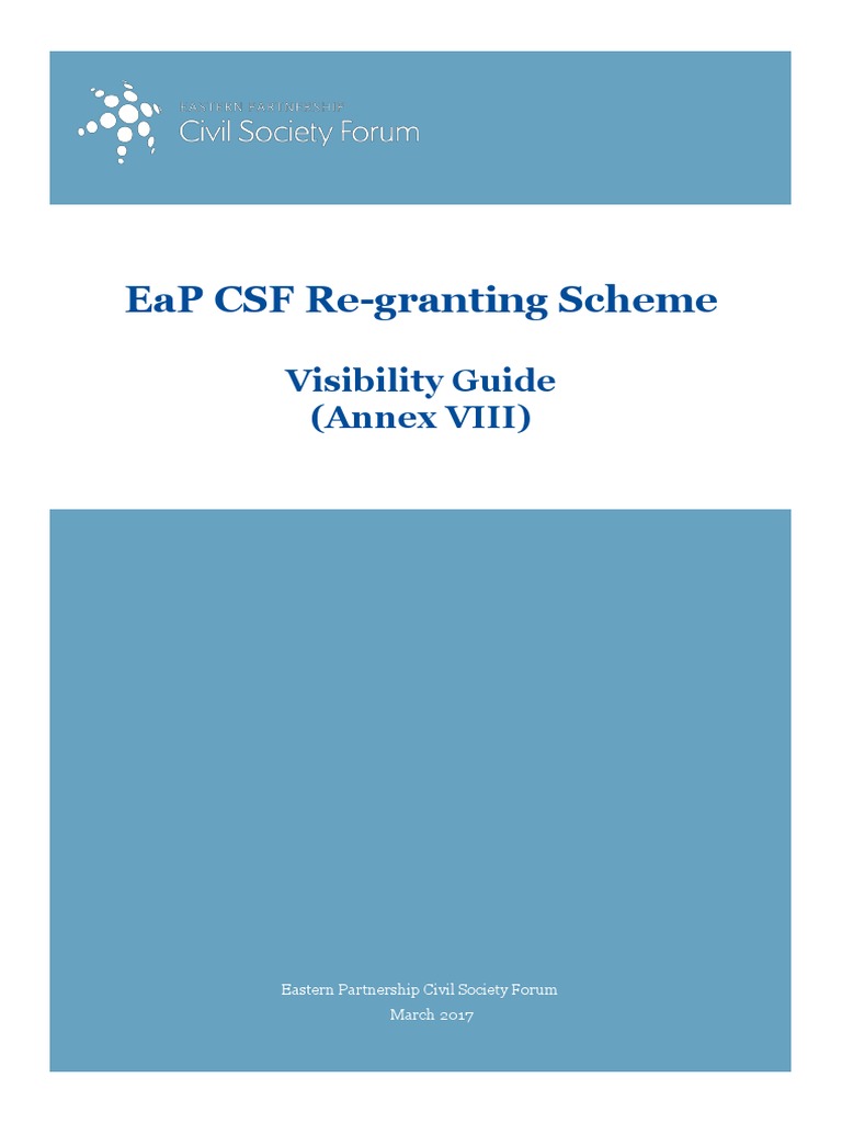 Annex VIII - EaP CSF Visibility Guide - March2017 | PDF | Social Media ...