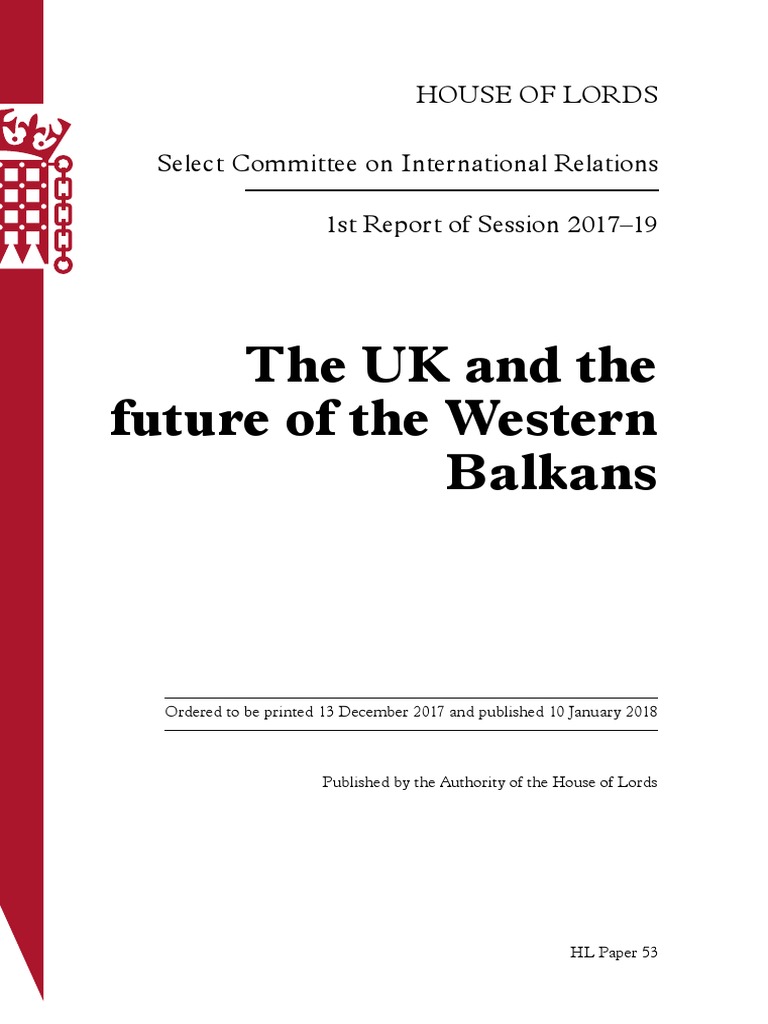 UK Engagement in the Western Balkans | PDF | Brexit | Enlargement Of ...