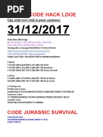 Game Item Codes and Events List | PDF