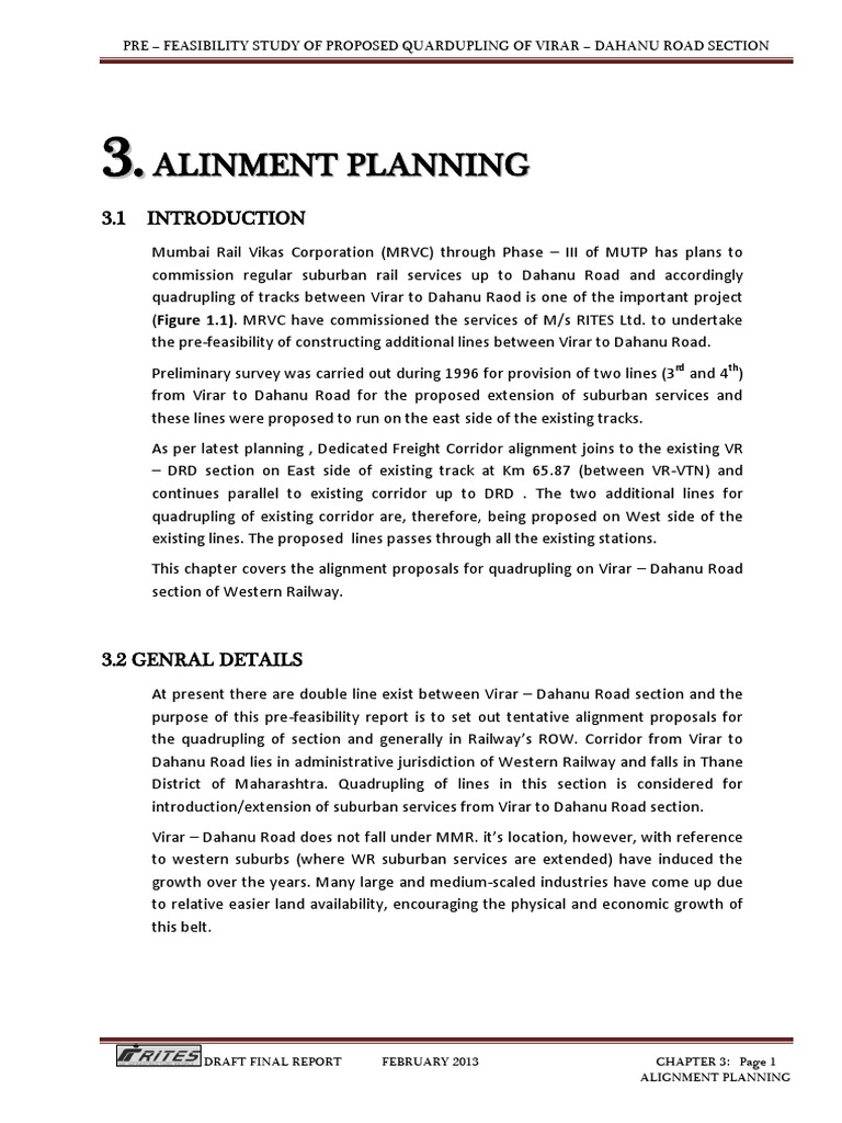 Chapter 3 Alignment Planning | PDF | Track (Rail Transport ...