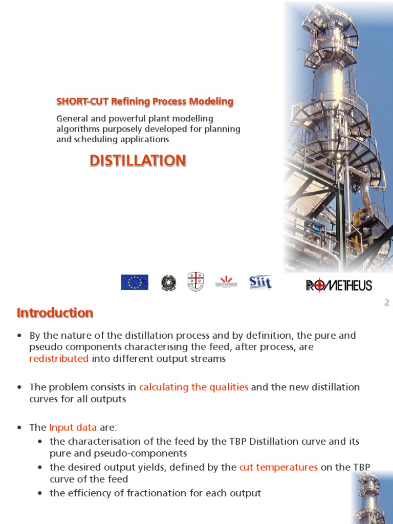 Distillation: SHORT-CUT Refining Process Modeling | PDF | Distillation ...