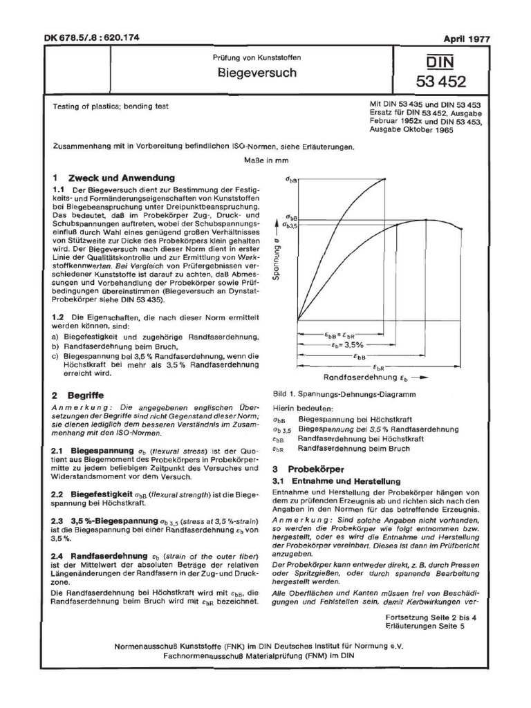 Din 53452 1977-04 | PDF