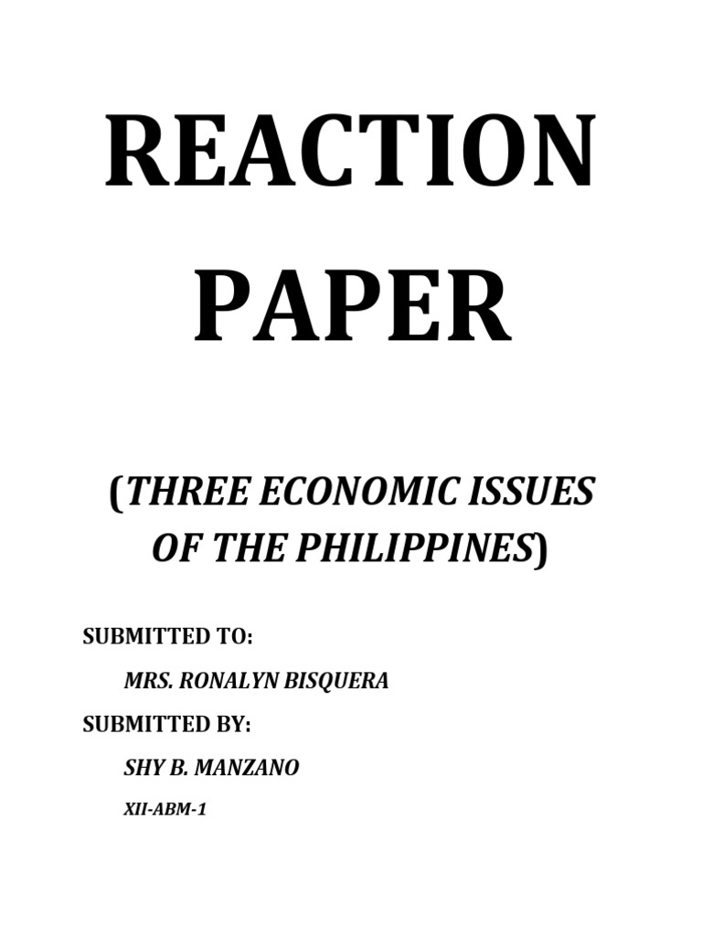 Reaction Paper | PDF | Unemployment | Social Science
