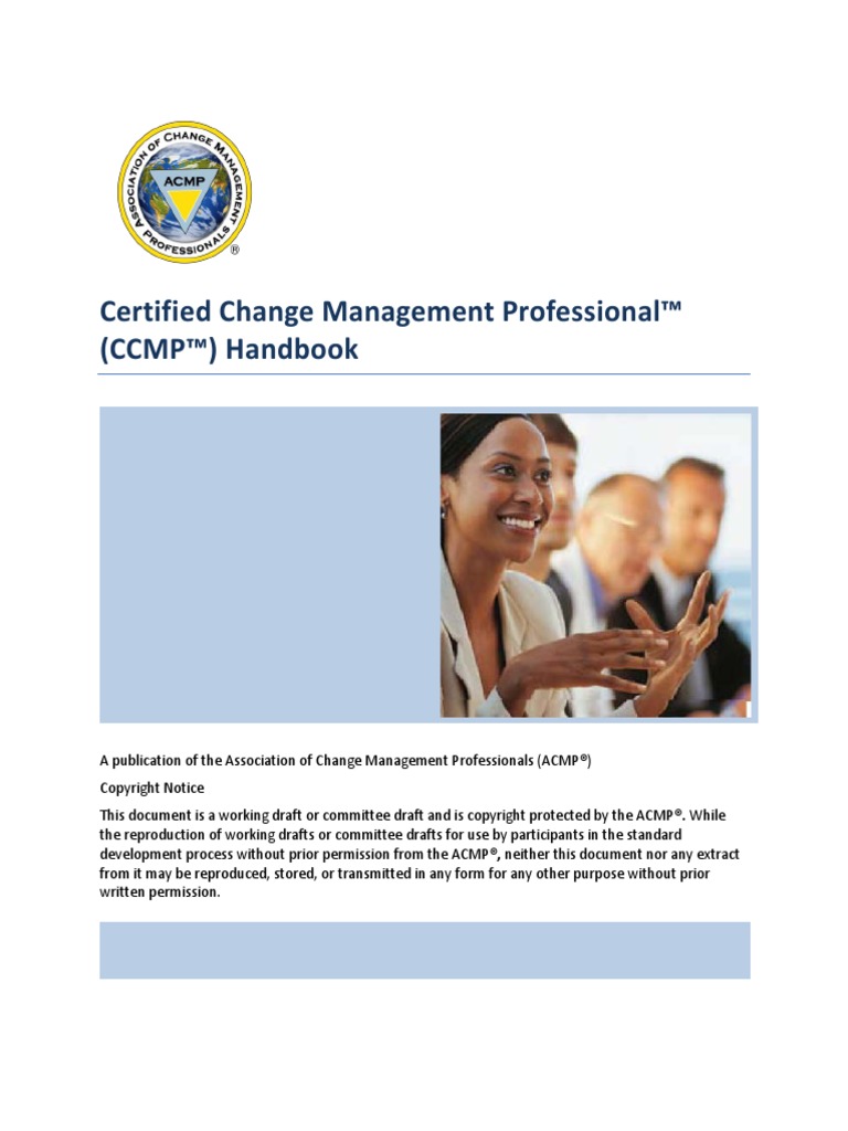 Acmp CCMP Handbook | Download Free PDF | Credential | Professional ...