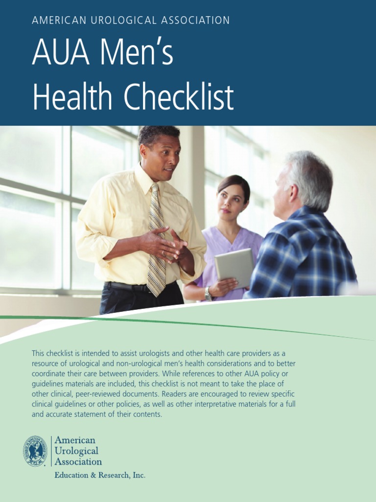 Mens Health Checklist | PDF | Preventive Healthcare | Sexually ...
