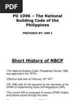 PD 1096 National Building Code | PDF | Building Code | Building