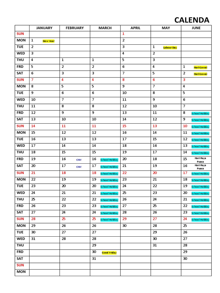 Malaysian Calendar 2018: Public Holidays, School Holidays and Religious ...